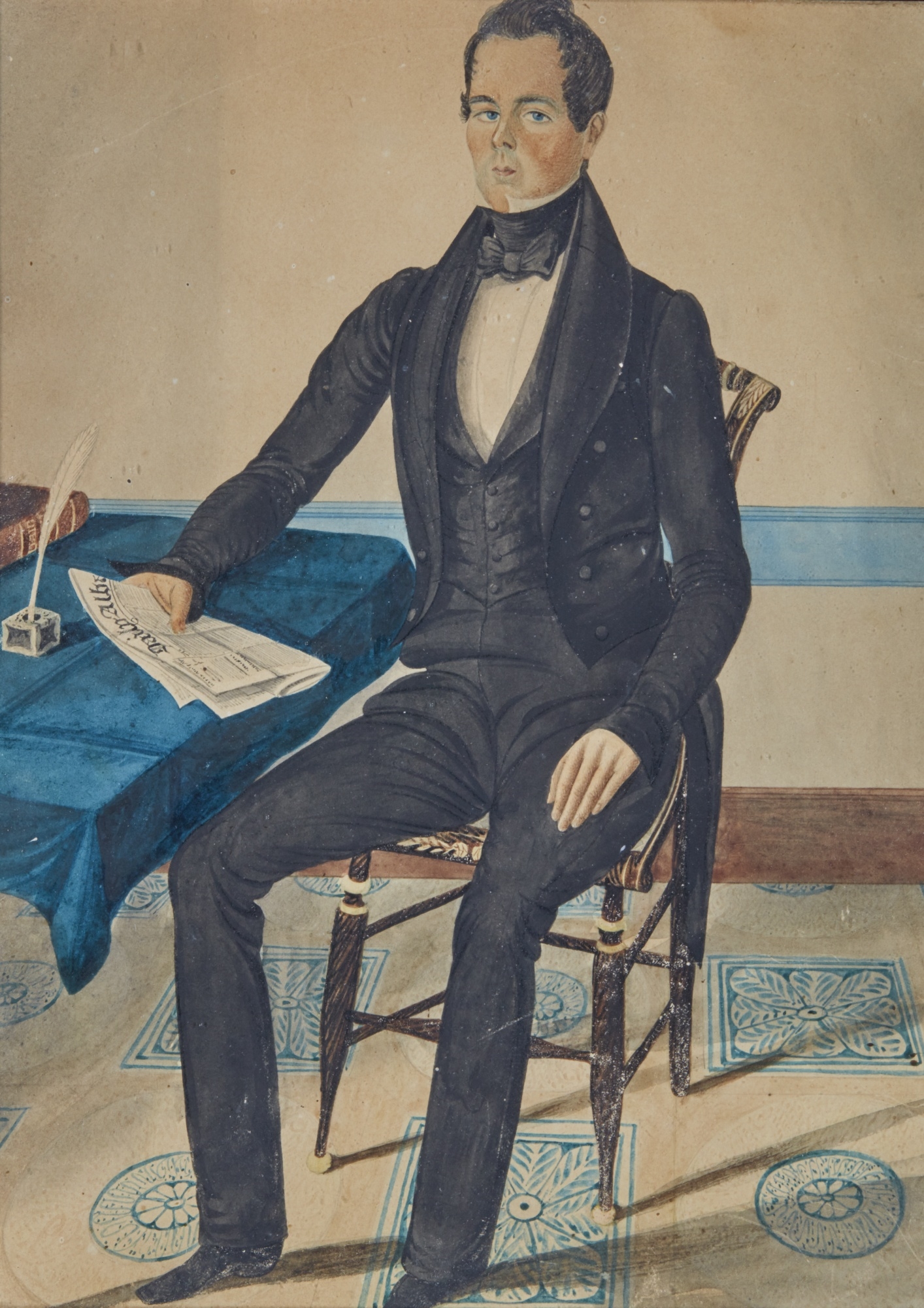 Henry Walton | PORTRAIT OF HUGH CHAPMAN, AGE 30 (1836) | MutualArt