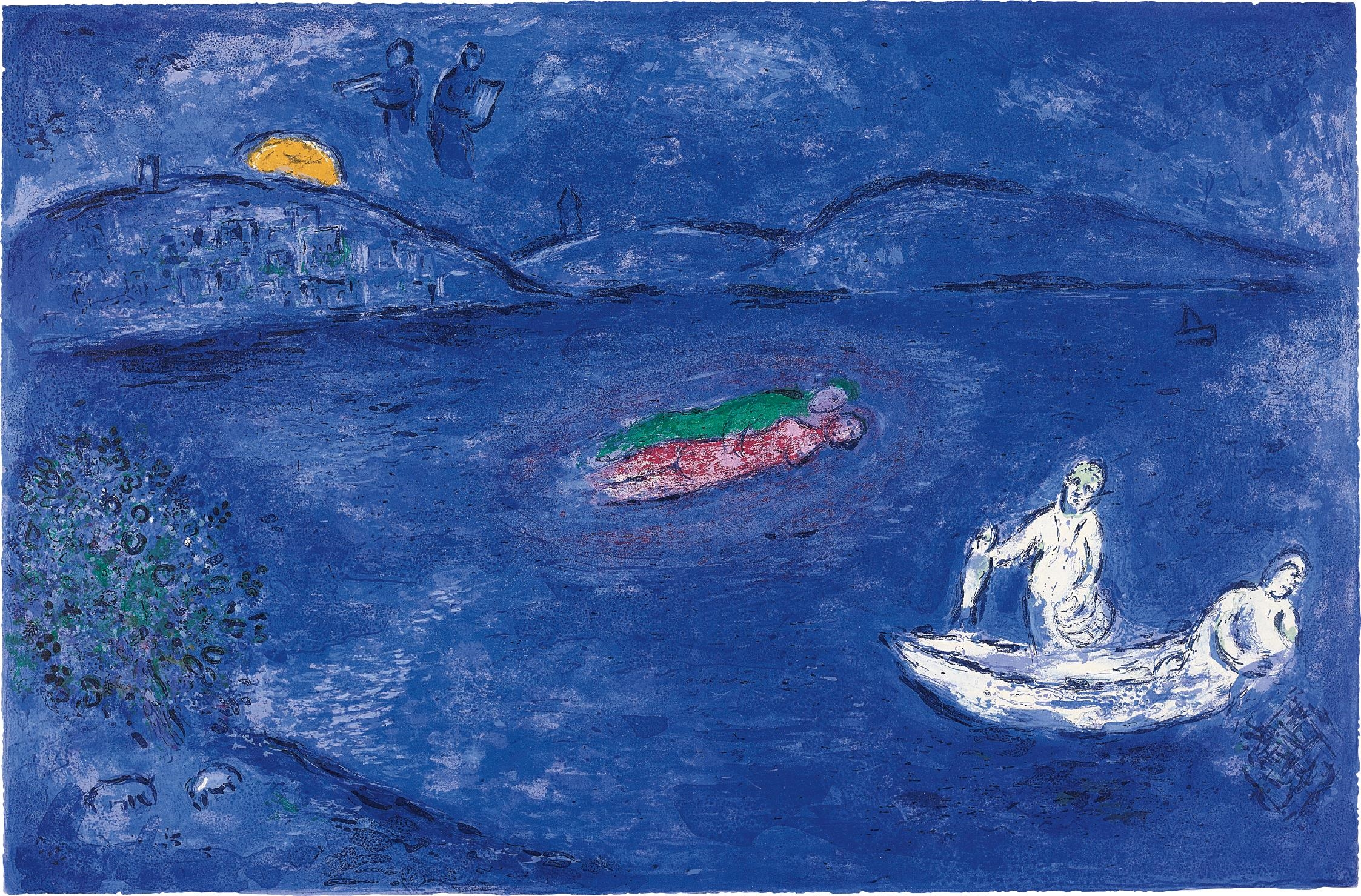 Marc Chagall | L'Echo, pl. 33 from Daphnis and Chloé (1961) | MutualArt