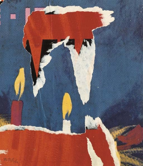 Mimmo Rotella | Candles (1962) | MutualArt