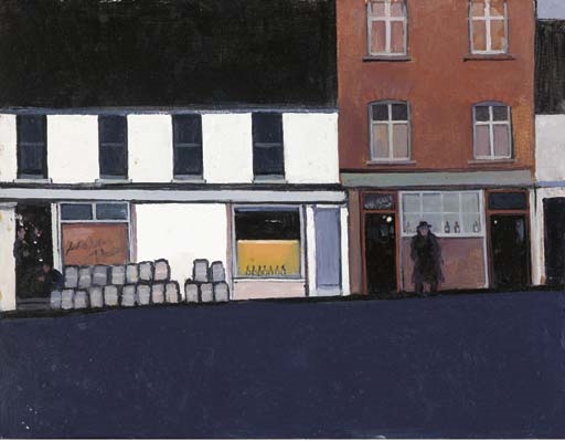 Hector McDonnell | Man Leaving a Pub | MutualArt