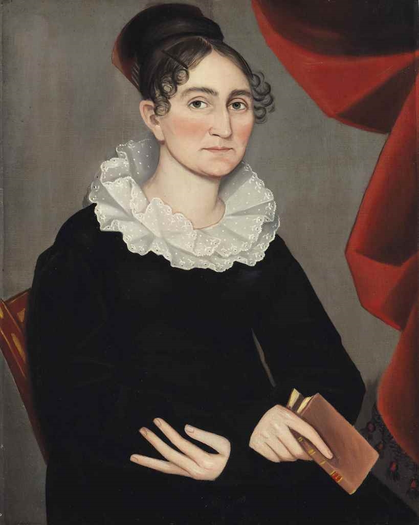 Ammi Phillips | Portrait of Mary Margaret Deuel (Circa 1829) | MutualArt