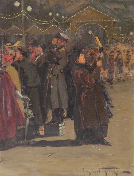 Alexander Vladimirovich Makovsky | Festive Gathering (1906) | MutualArt