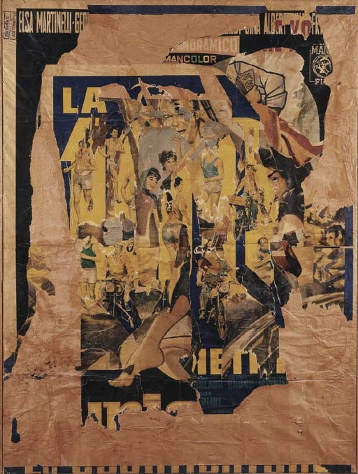 Mimmo Rotella | Cinecittà (1963) | MutualArt