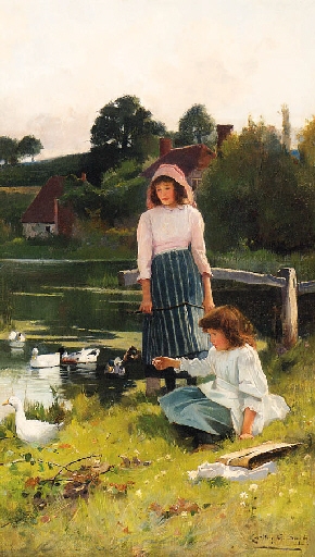 Carleton Alfred Smith | Feeding the Ducks | MutualArt