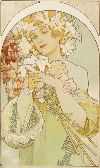 Alphonse Mucha | LA FLEUR (1897) | MutualArt