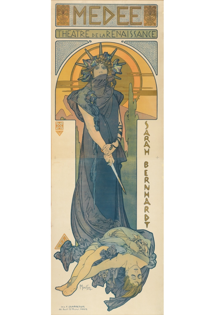 Alphonse Mucha | MEDEE / SARAH BERNHARDT (1898) | MutualArt