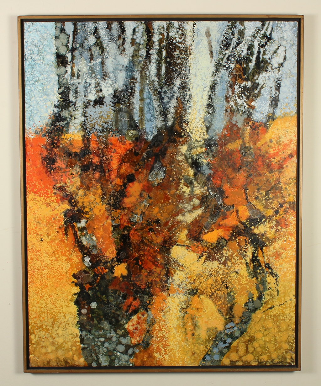 Kathleen Gemberling Adkison | abstract scene in autumn color scheme ...
