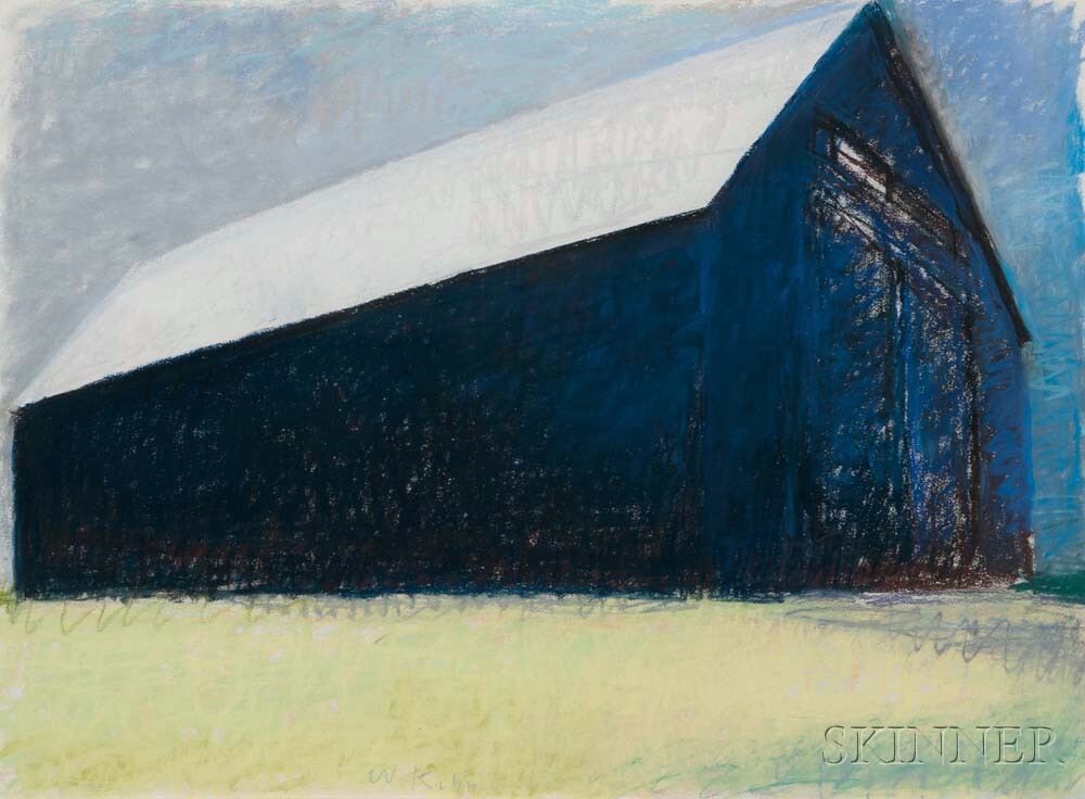 Wolf Kahn | Blue Barn | MutualArt