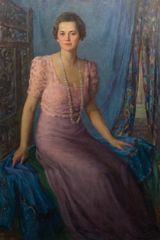 Howard Logan Hildebrandt | Portrait of Lilian Adams | MutualArt