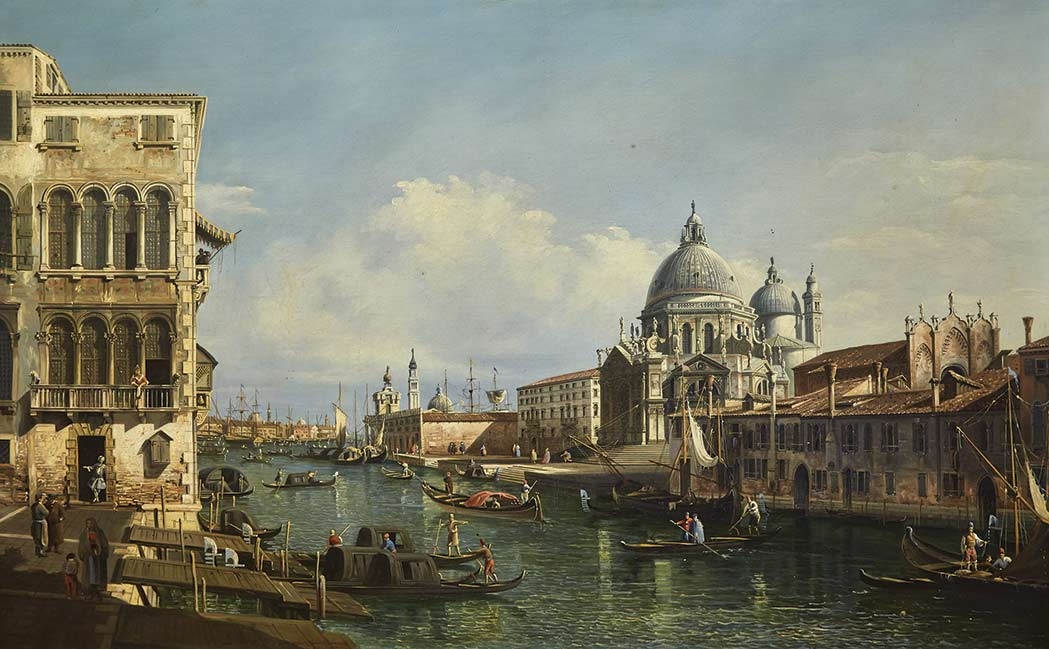 Bernardo Bellotto | The Grand Canal, Venice, Looking Toward Santa Maria ...
