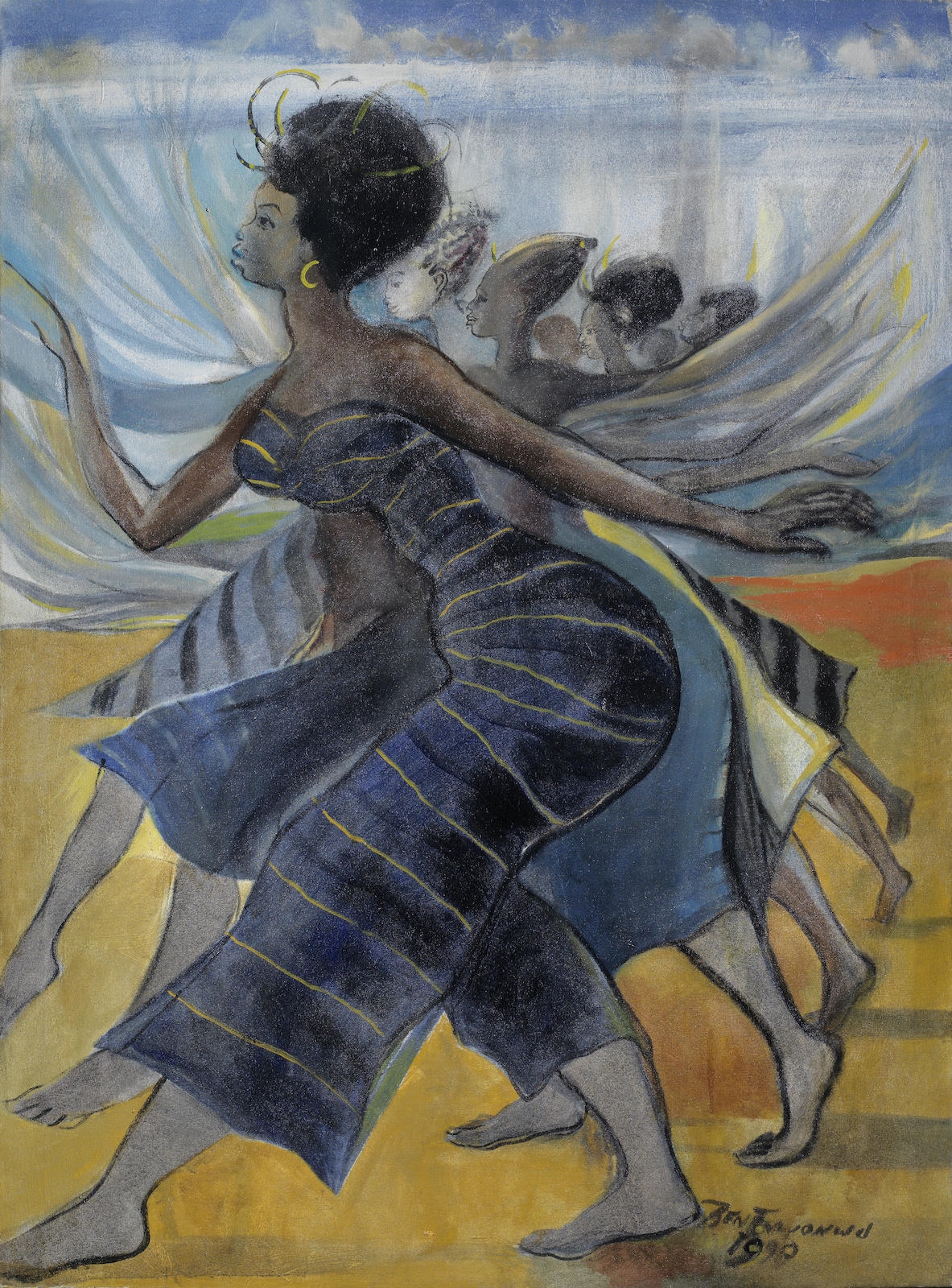 Ben Enwonwu | African Dancers (1990) | MutualArt