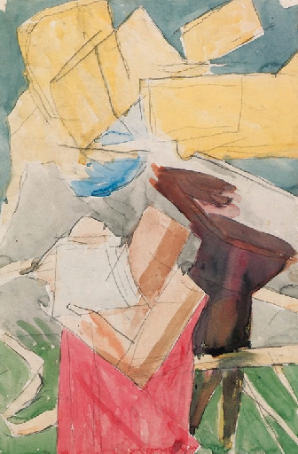 David Bomberg | Cubist Figure Study (Circa 1913) | MutualArt
