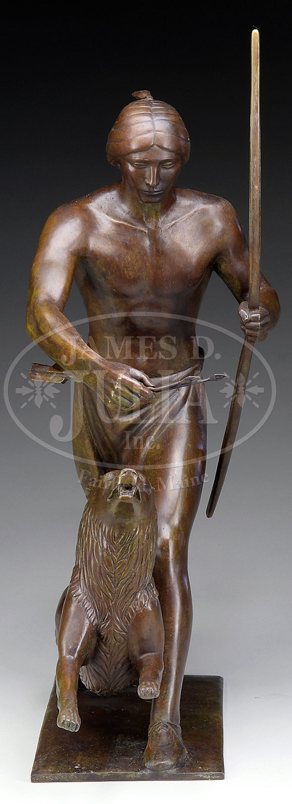 Paul Howard Manship | INDIAN HUNTER AND HIS DOG | MutualArt
