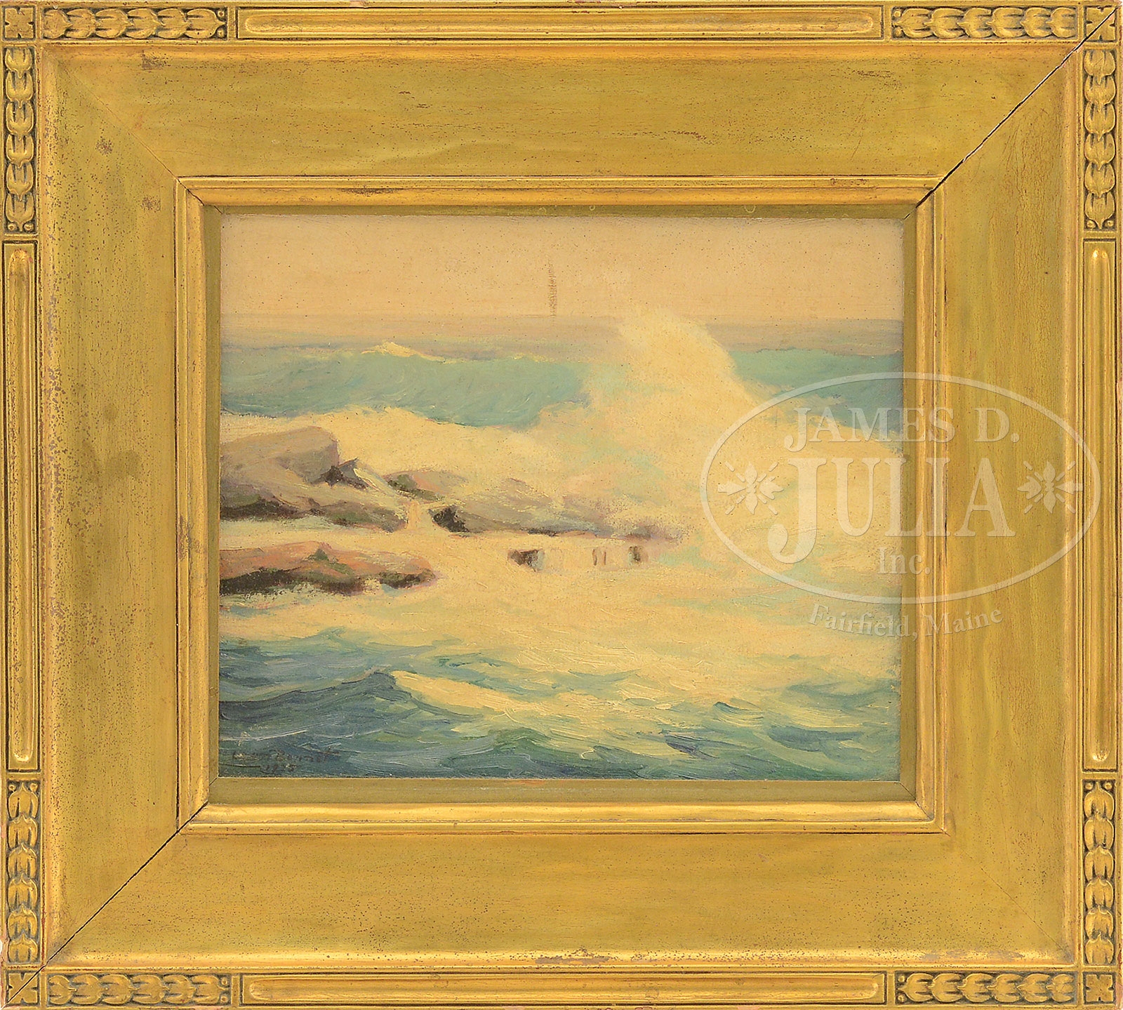 Leon Durand Bonnet | Looking across San Diego Bay | MutualArt