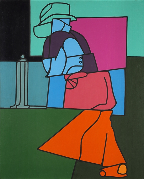 Valerio Adami | Attraverso la porta (1971 - 1972) | MutualArt