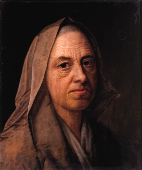 Balthasar Denner | A study of an old woman, head and shoulders, wearing ...