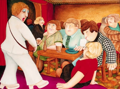 Beryl Cook | Angela singing (1977) | MutualArt