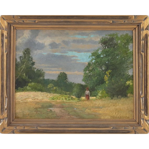 Frank Bicknell | Man in Landscape (Circa 1910) | MutualArt