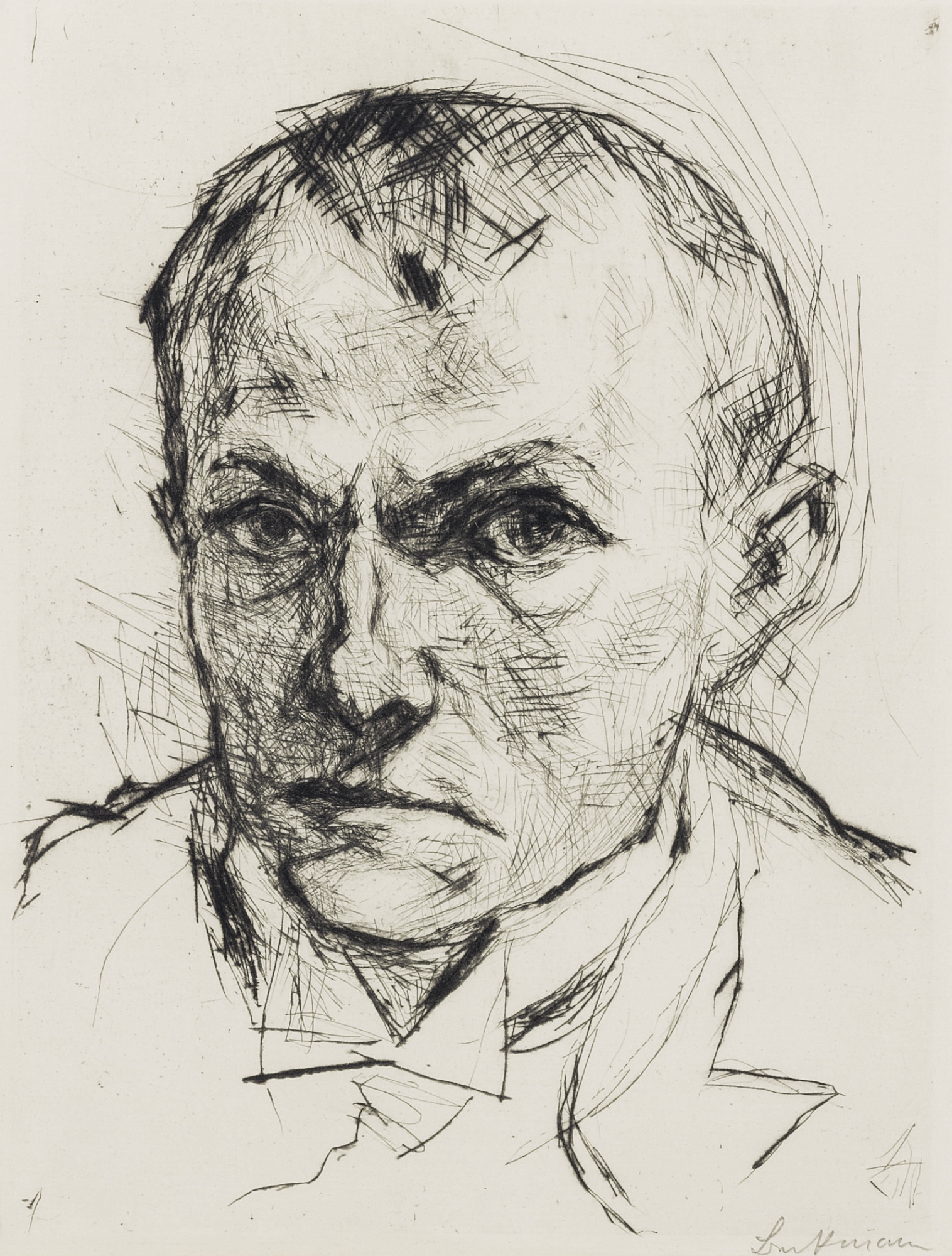 Max Beckmann | SELF PORTRAIT (1914) | MutualArt