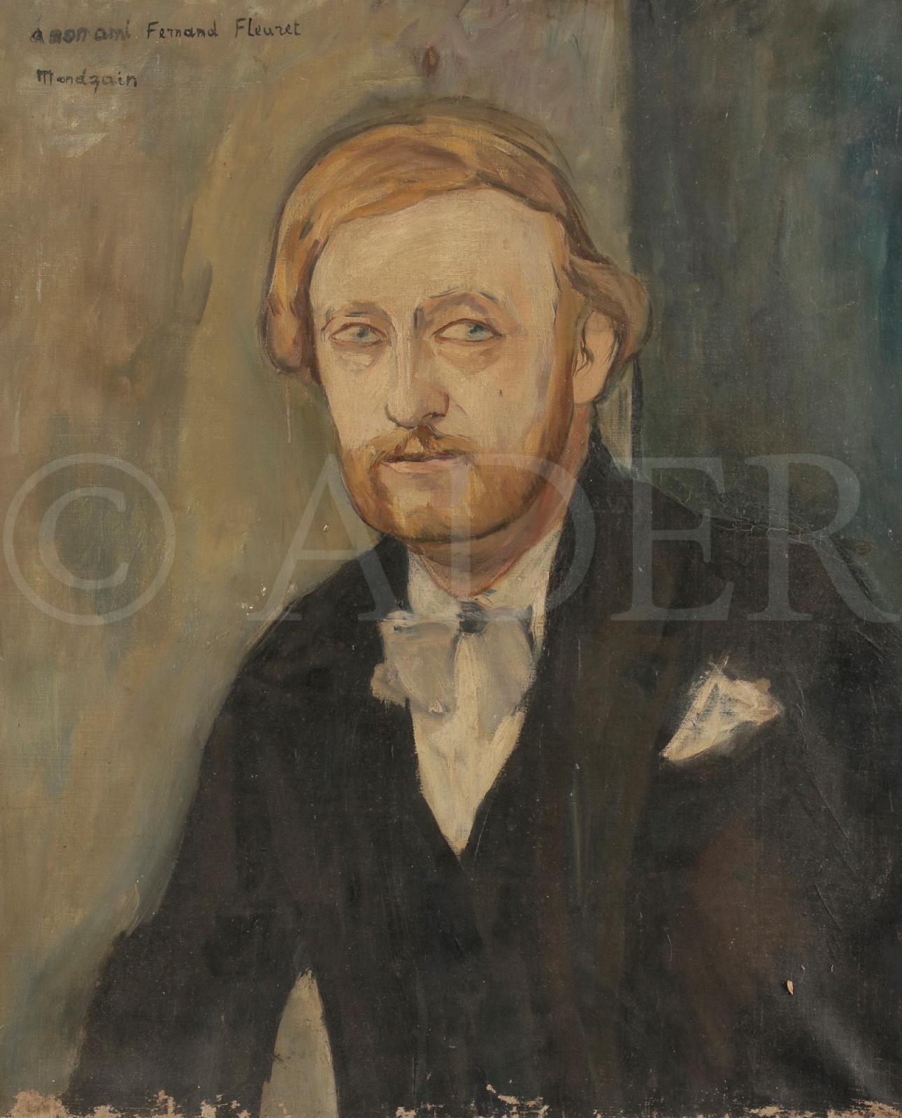 Simon Mondzain | Portrait du poète Fernand Fleuret | MutualArt