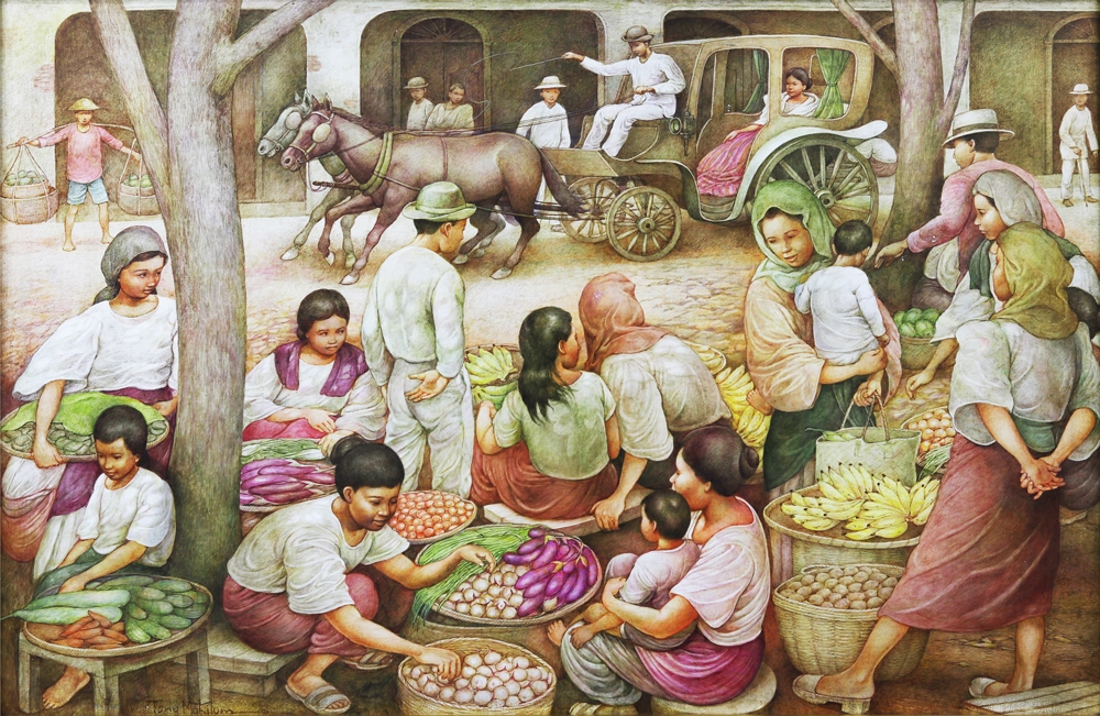 Tony Mahilum | Vendors (1990) | MutualArt