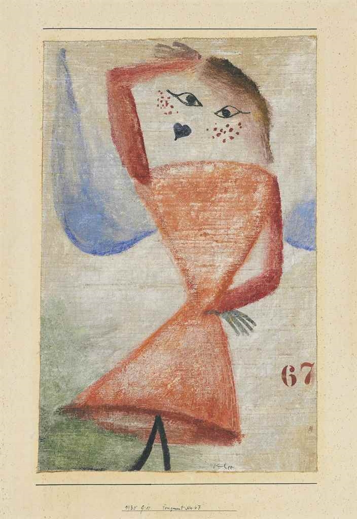 Paul Klee | Fragment Nr. 67 (Engel) (1930) | MutualArt