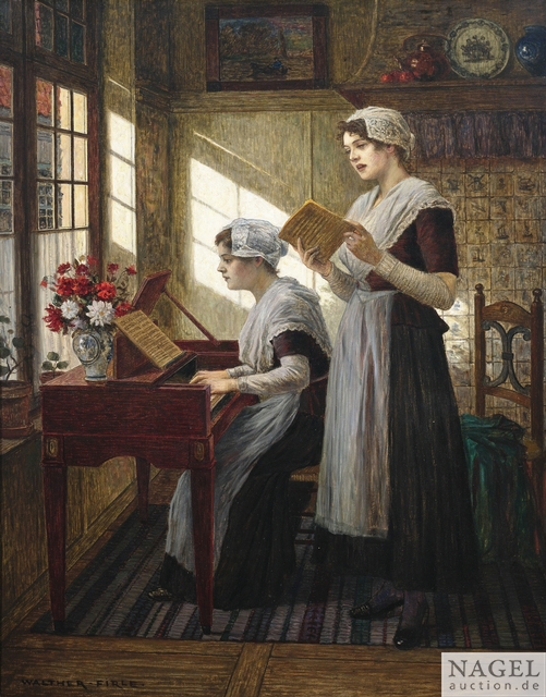 Walter Firle | Musizierstunde am Fenster | MutualArt