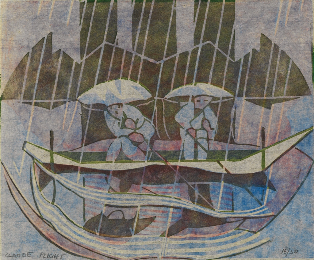 Claude Flight | Fishing in the Rain (Circa 1929) | MutualArt
