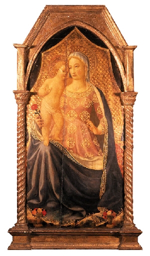 Zanobi Strozzi | The Madonna and Child enthroned with four Saints | MutualArt