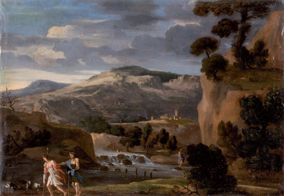 Etienne Allegrain | Paysage de cascade aux bergers | MutualArt