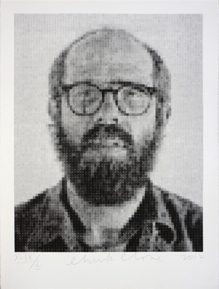 Chuck Close | Self Portrait (2012) | MutualArt