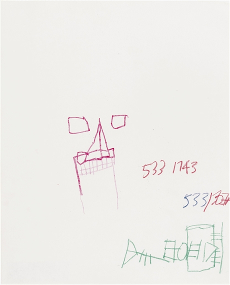 Jean-Michel Basquiat | Untitled (Mother/Father) (1981) | MutualArt