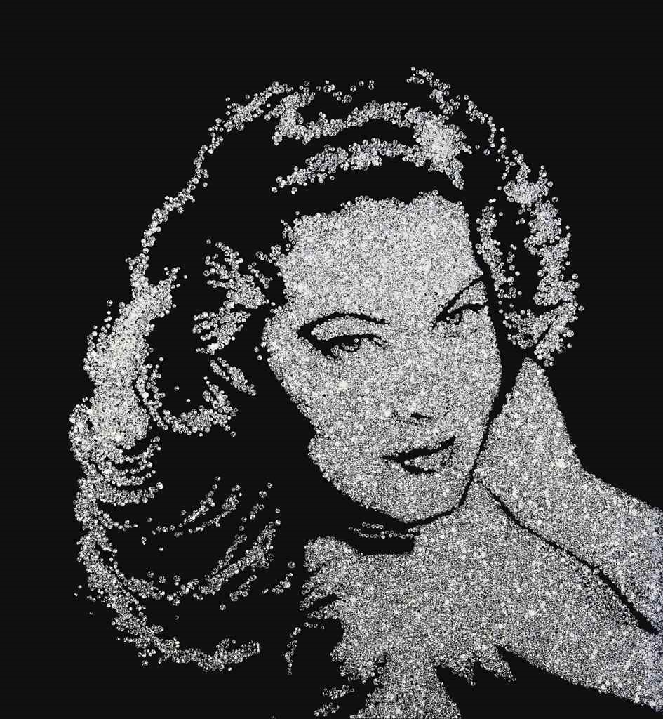 Vik Muniz | Ava Gardner (Pictures of Diamonds) (2005) | MutualArt