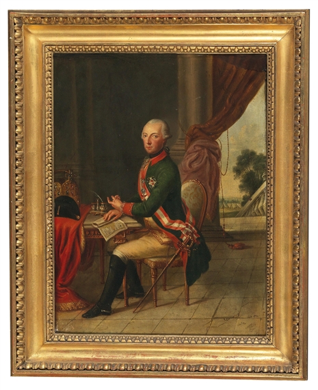 Austrian School, 18th Century | Portrait of Emperor Joseph II seated at ...