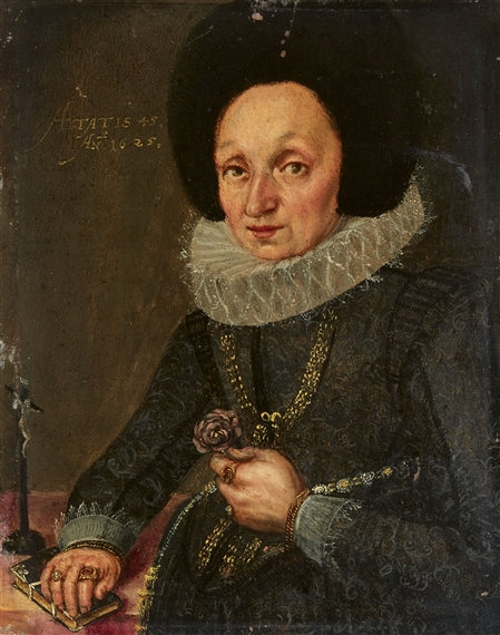 Lorenz Strauch | A Pair: Portrait of a Gentleman ; Portrait of a Lady ...