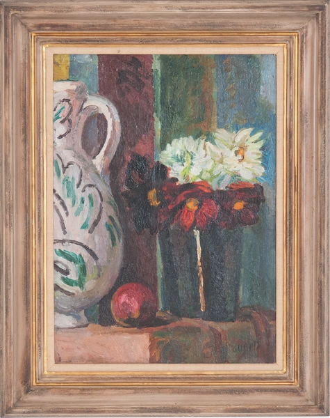 Vanessa Bell | Still Life with Cyclamen (Circa 1945) | MutualArt