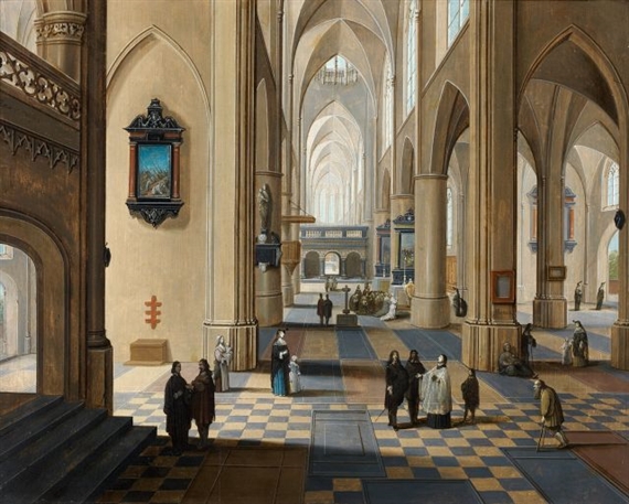 Johann Peter Neef | Intérieur de la cathédrale d'Anvers | MutualArt