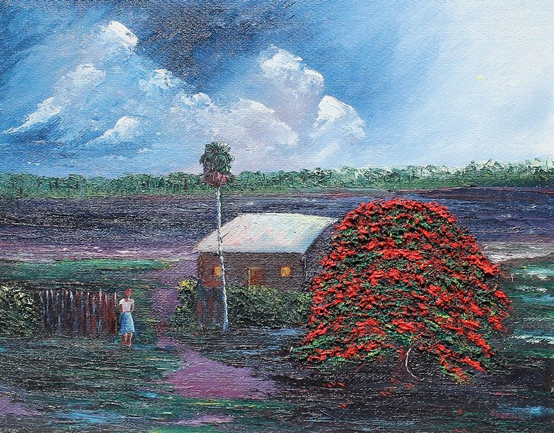 Charles Chico Wheeler | Florida Highwaymen landscape with Royal ...