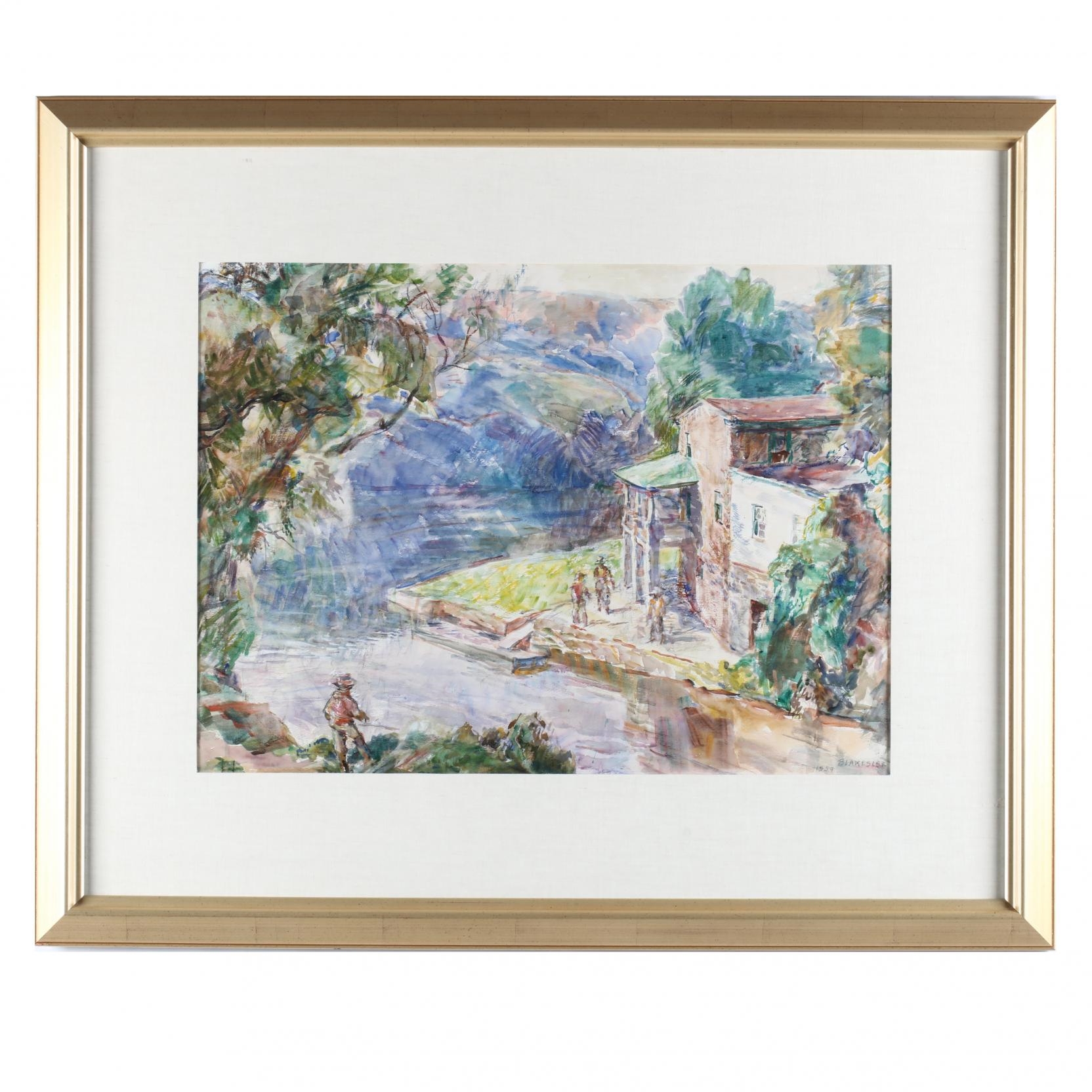 Sarah Blakeslee | Early Stone Building on the Schuylkill River (1959 ...