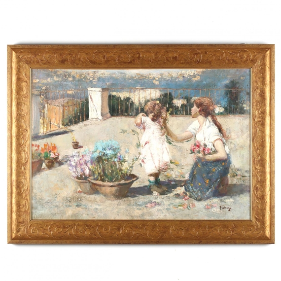 Eduardo Forlenza | Mother and Child on a Balcony | MutualArt