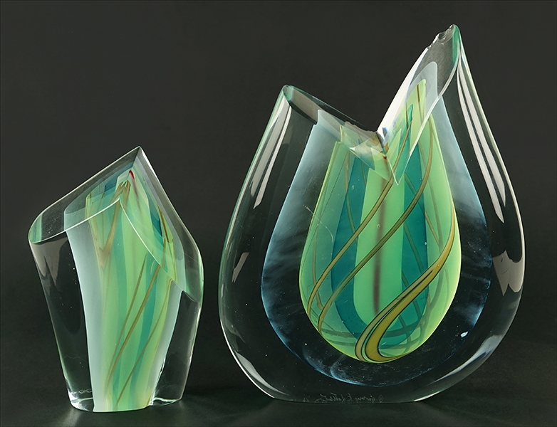 Harvey Littleton | Two Glass Sculptures (1982) | MutualArt