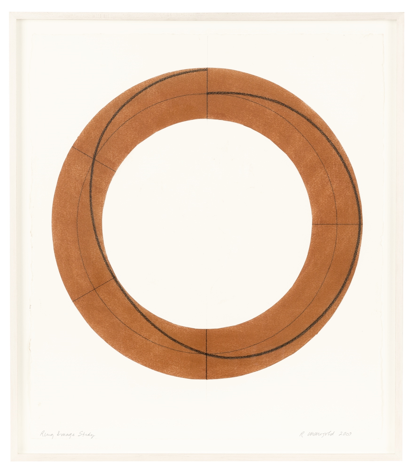 Robert Mangold | RING IMAGE STUDY (2009) | MutualArt