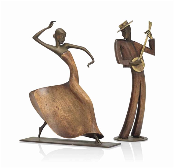 Hagenauer Werkstätten | Dancer and Banjo Player (20th Century) | MutualArt
