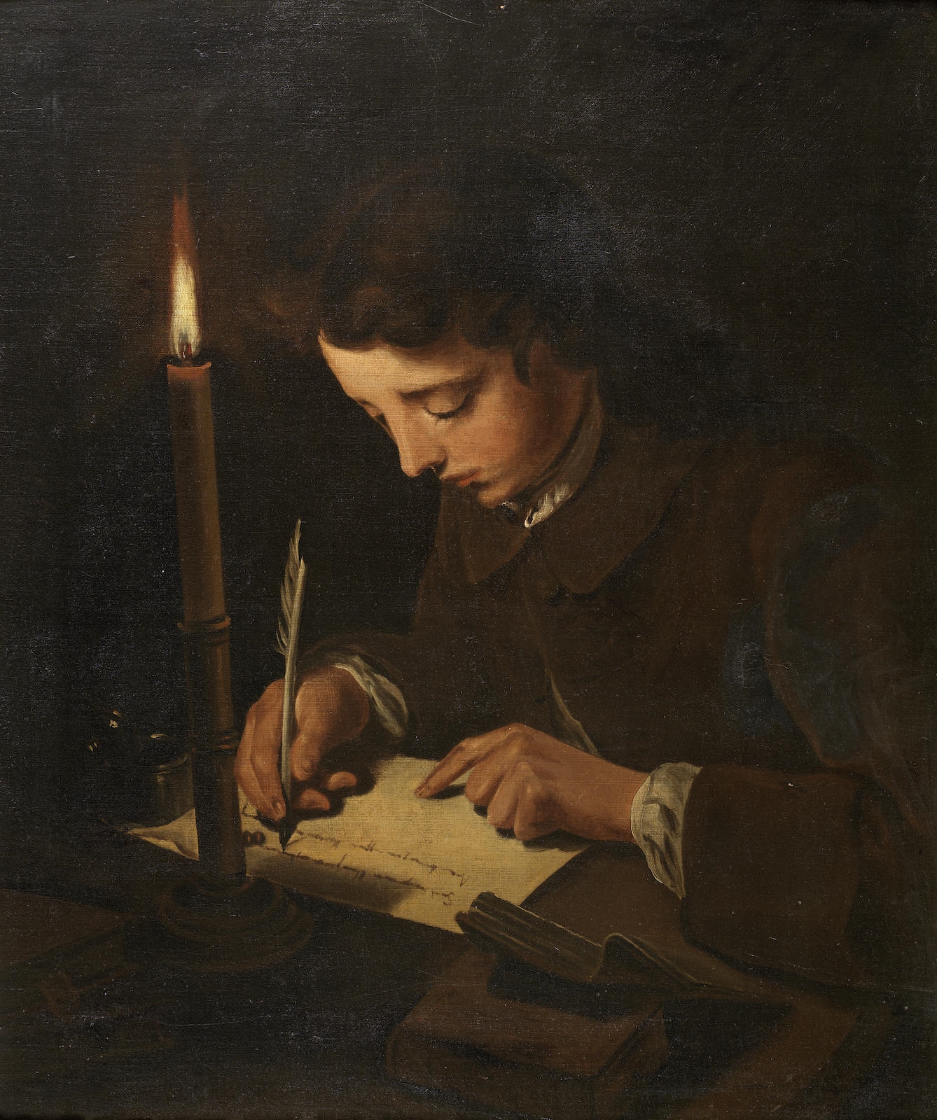 Man Writing A Letter