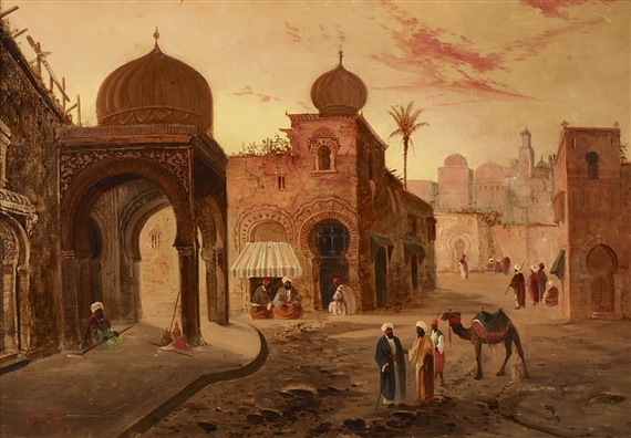 Harry Stanton Lynton | Orientalisk Gatuscen (1891) | MutualArt