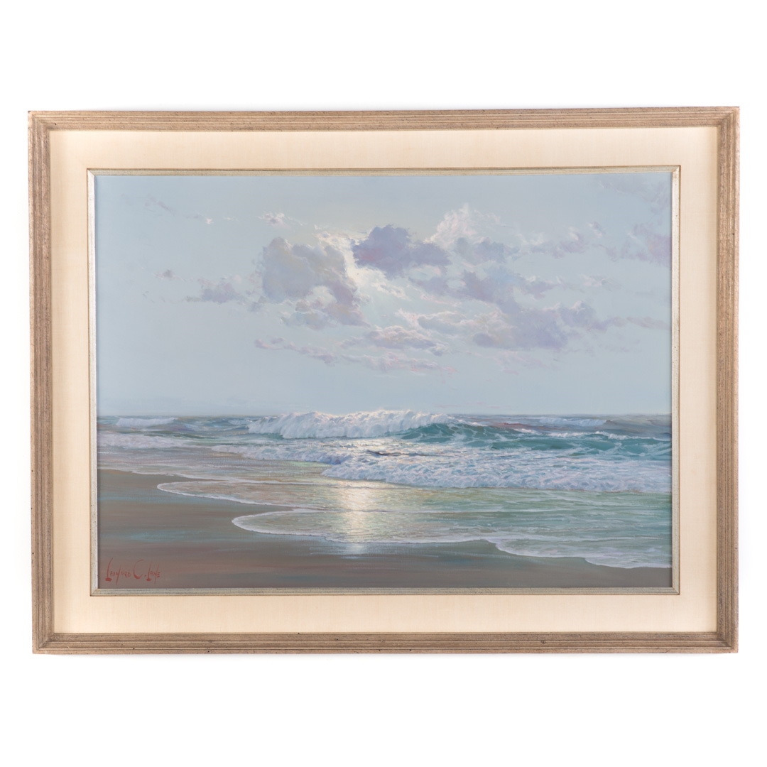 Leonard C. Lane | Sunrise over cresting waves | MutualArt