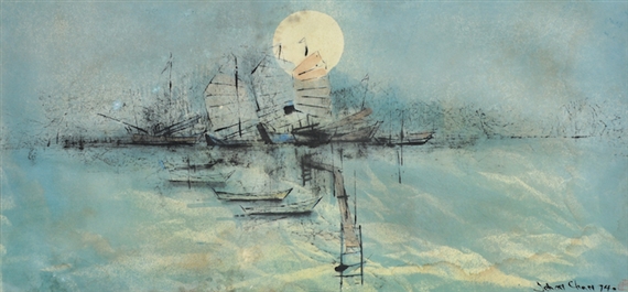 Jehan Chan | Fishing Boats (1994) | MutualArt