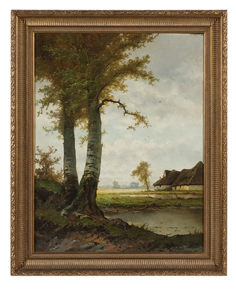 Henri Joseph Pieron | The Thatched Cottage (1880) | MutualArt