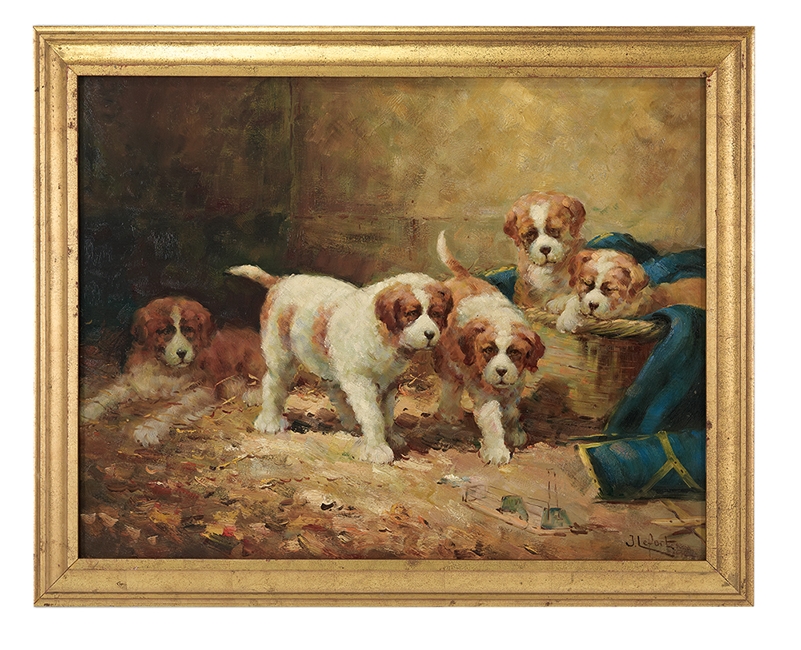 Jean-Louis Lefort | The Sleepy Puppies | MutualArt