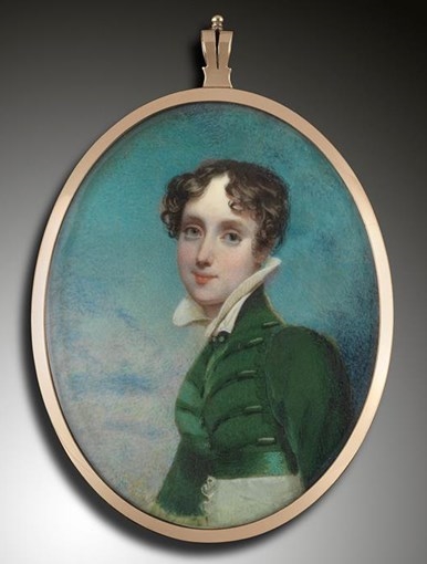 George Chinnery | Portrait Miniature of Maria Graham Half Length ...